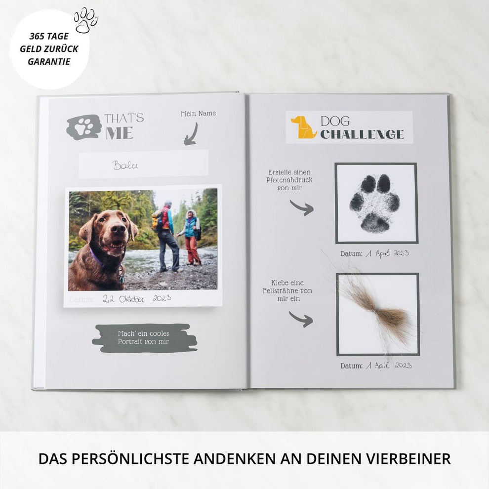 Dog Challenge Book - Adventure Memories